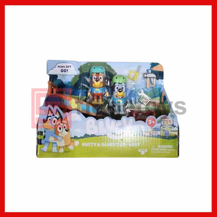 Jual Bluey Vehicle and Figures Pack Rusty & Bluey's Go-Kart 3 inch ...