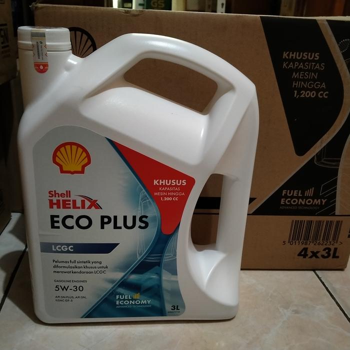 Jual SHELL HELIX ECO PLUS ,5W-30 LCGC , 3 Ltr DIJAMIN ASLI SHELL ...