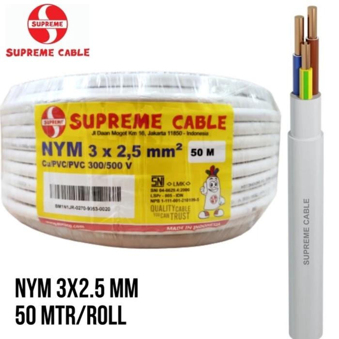 Jual Kabel SUPREME NYM 3X2.5 3X2.5MM 50M 50 Meter - Jakarta Barat ...