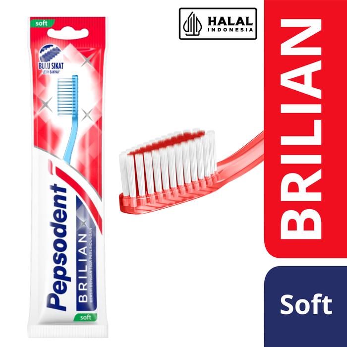 Promo Pepsodent Sikat Gigi Brilian Lembut - - Unilever Mall | Tokopedia
