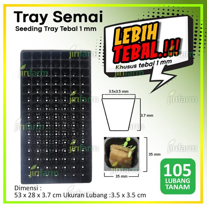 Jual Tray Semai / Seeding Tray / hidroponik Untuk Penyemaian paket 50 ...