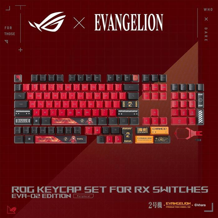 Promo ASUS ROG STRIX KEYCAP SET FOR RX SWITCHES KEYBOARD EVA-02 EDITION ...