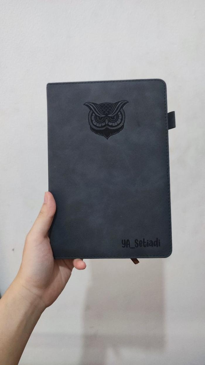 Jual [BISA CUSTOM] Buku Agenda Notebook Kulit Custom Ukuran A5/ Buku ...
