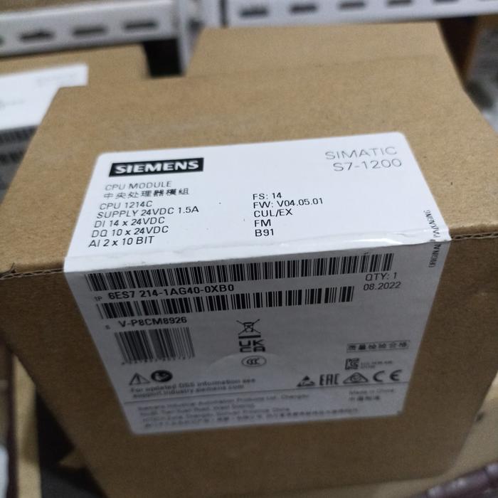 Jual PLC SIEMENS 6ES7214-1AG40-0XB0 SIMATIC S7-1200 CPU 1214C - Kota ...