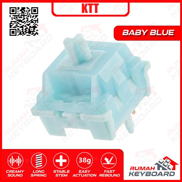 Jual SWITCH - CONTENT - KTT BABY BLUE - 5 PIN - 53G - TACTILE - PCB ...