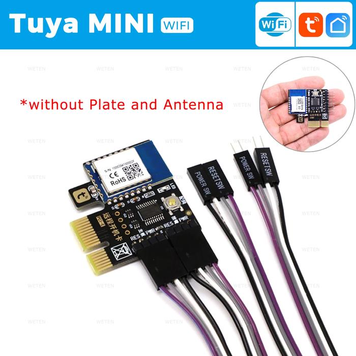 Jual Tuya Zigbee Wifi Computer Power Reset Switch PCIe Card 433 RF ...