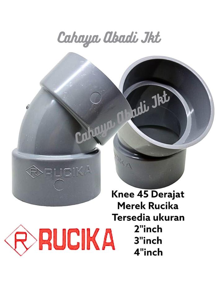 Jual Elbow knee 45 Derajat 4 in PVC Rucika - D - Jakarta Pusat - CAHAYA ABADI JKT | Tokopedia