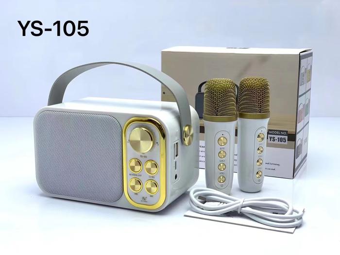 Jual bluetooth speaker karaoke portable anak whit wireless mic - YS105 ...