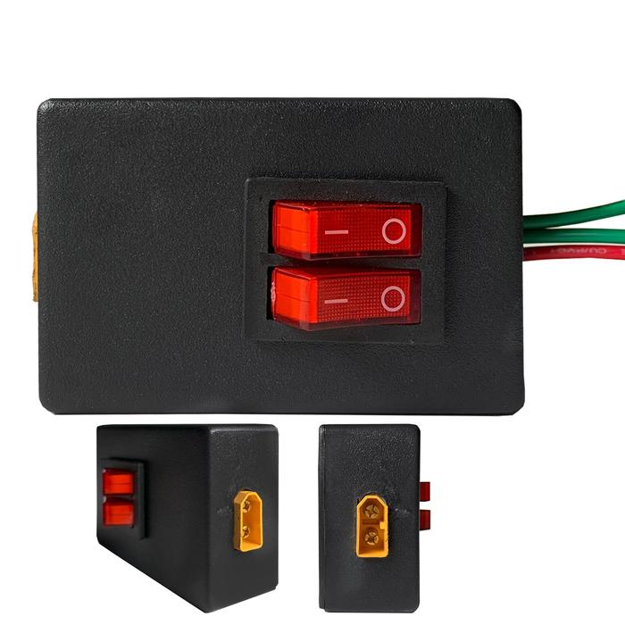 Jual Box Saklar On Off Pompa dual dengan 2 Saklar dan Socket XT-60 ...