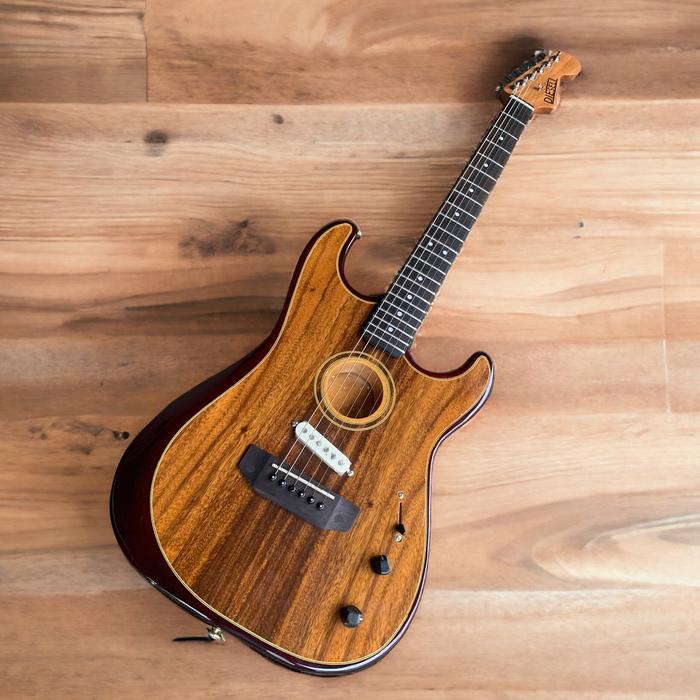Jual Gitar akustik elektrik model acoustasonic telecoustic not fender ...