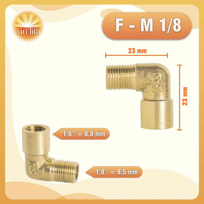 Promo Street elbow / Street Knee FM 1/4 1/2 3/8 3/4 1/8" - STREET FM 1/ ...