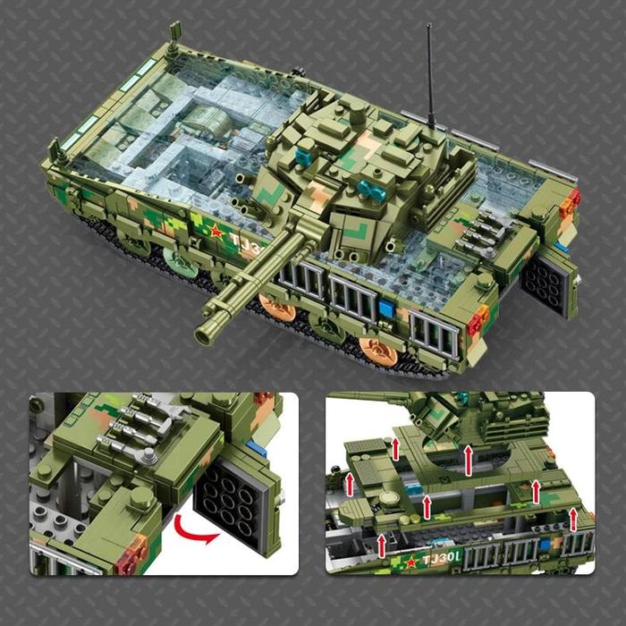 Jual New PANLOS BRICK WW2 Military Tank Soldier Police Building Block ...
