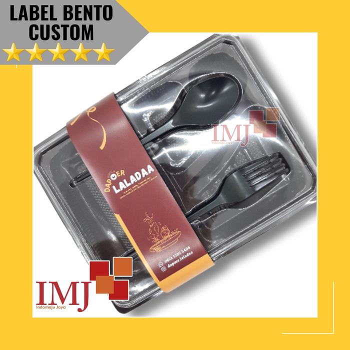 Jual CETAK LABEL BENTO CUSTOM - Kab. Kudus - Indomaju Jaya | Tokopedia