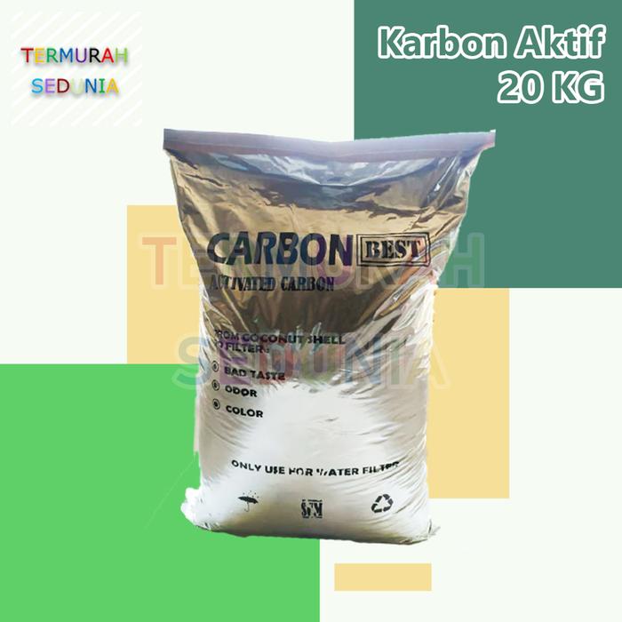 Jual Carbon BEST Activated Carbon 1sak 20kg - Media Filter Air Karbon ...