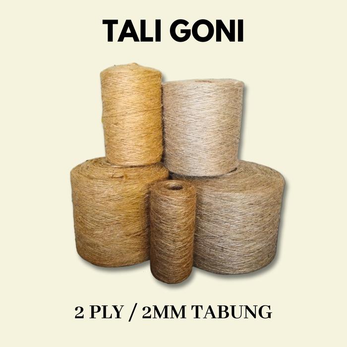 Jual Tali Goni serat Jute/Rosela, Tali Rami 2ply / 2mm 500 meter ...