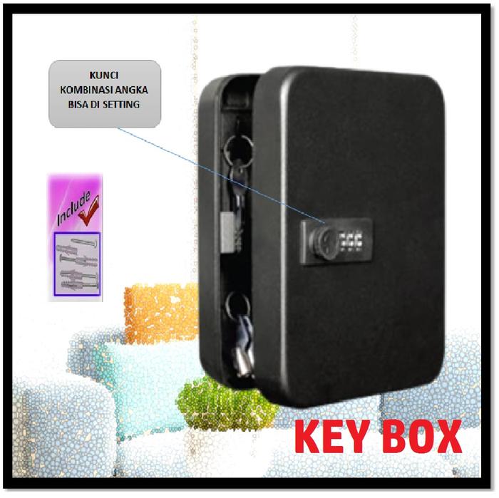 Promo Key Box kunci dinding kode tempat penyimpanan kotak kunci 20 slot ...