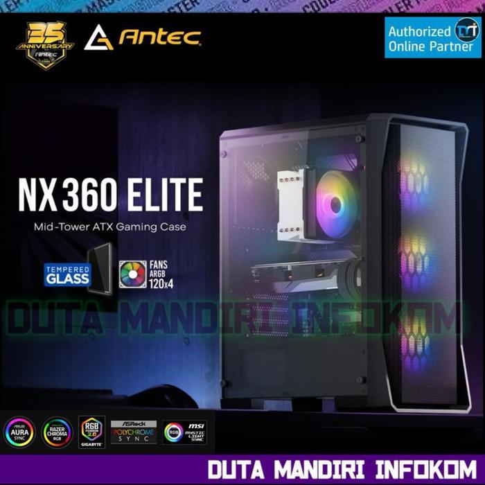 Promo Antec NX360 ELITE - ARGB Tempered Glass Mid Tower ATX Gaming Case ...