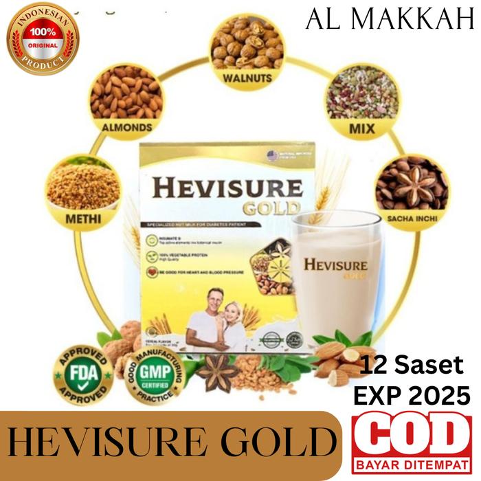 Jual Hevisure Gold Plus Susu Untuk Diabetes isi 12 Saset @30 Gram From ...