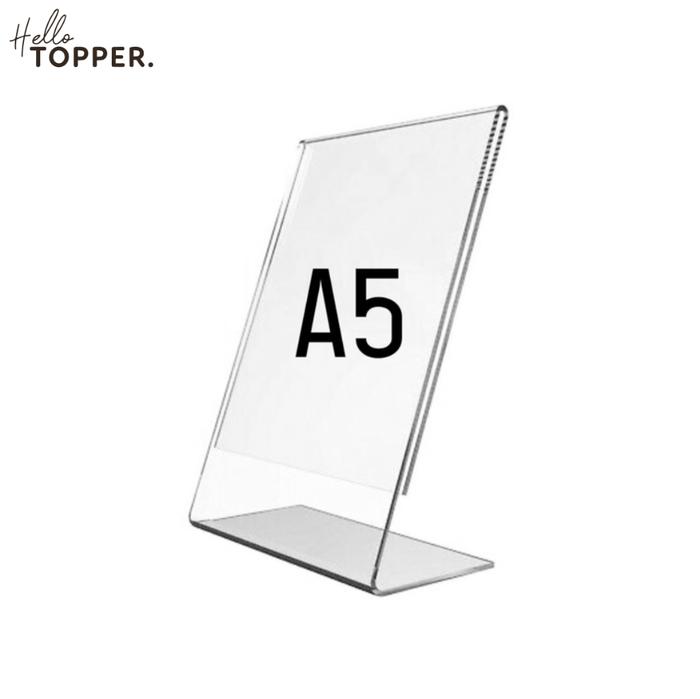 Jual Akrilik Tempat Brosur A5 / Acrylic Tent Card Holder Stand A5 ...