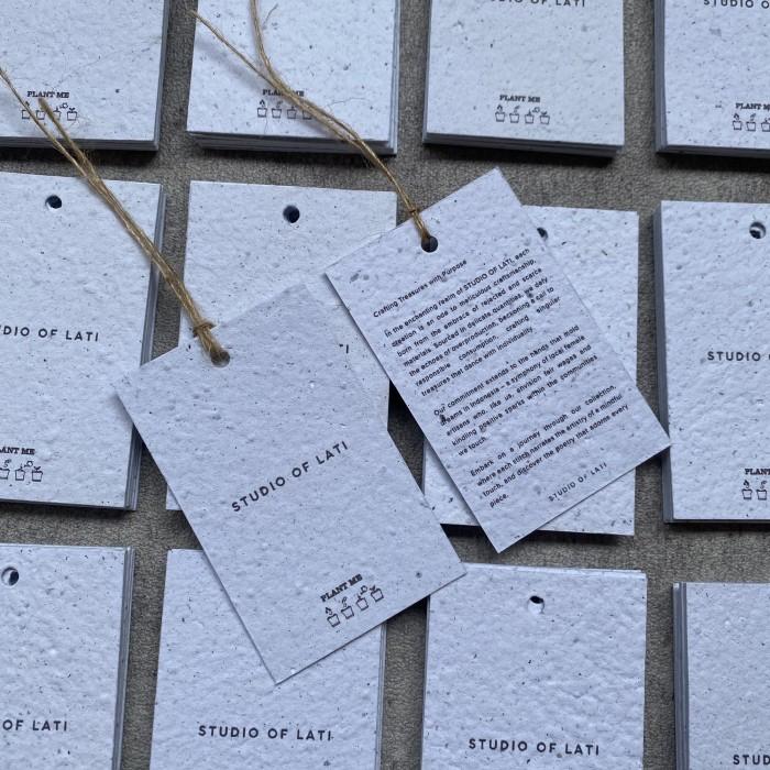 Jual Customized card and hangtag plantable seed paper - Jakarta Timur ...