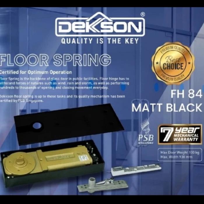 Jual Floor Hinge Dekkson FH DKS 84 BLACK Komplit Set Stang Cover Plat ...
