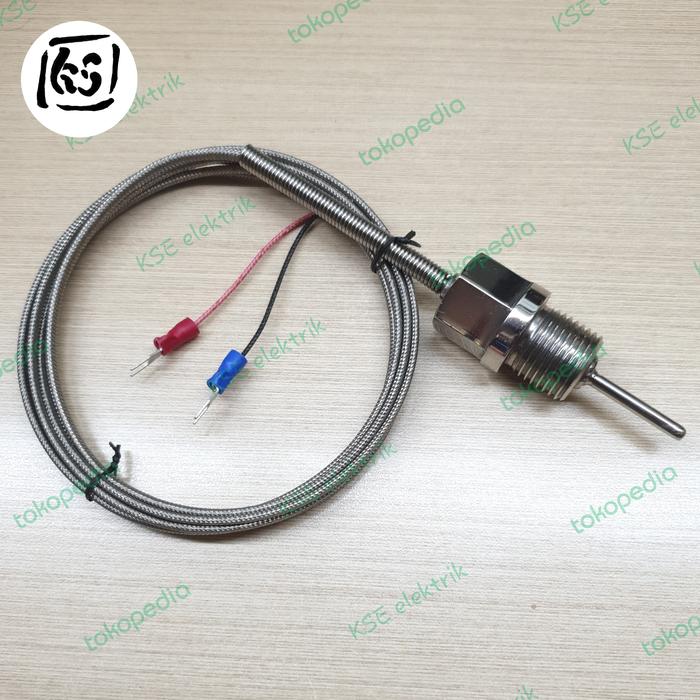 Jual Sensor panas thermocouple kabel K drat 1/2" pipa 4mm pjg pipa 30mm ...