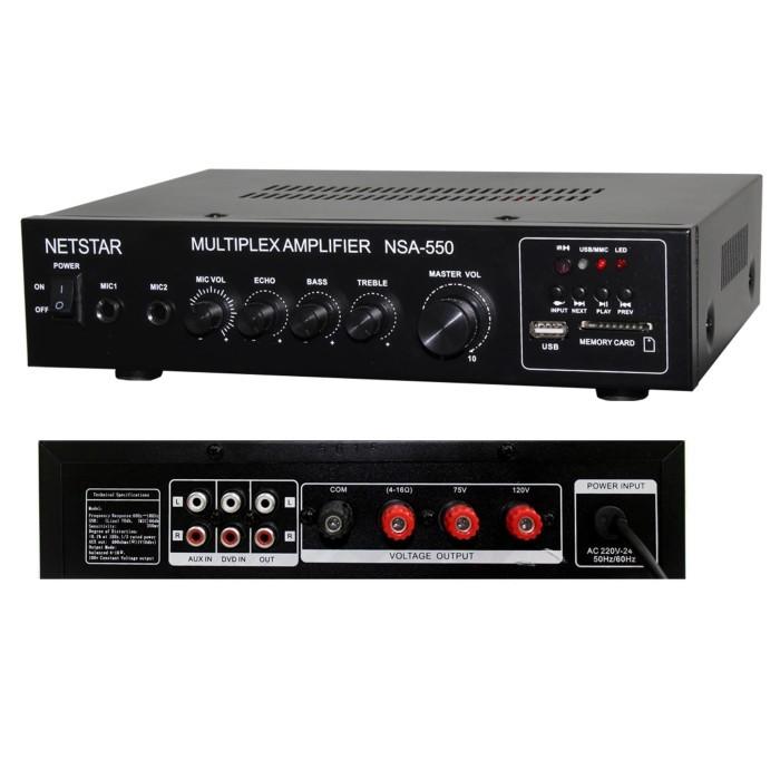 Jual AMPLI (TOA / Ceiling) NSA 550 Power Amplifier Bluetooth NETSTAR ...