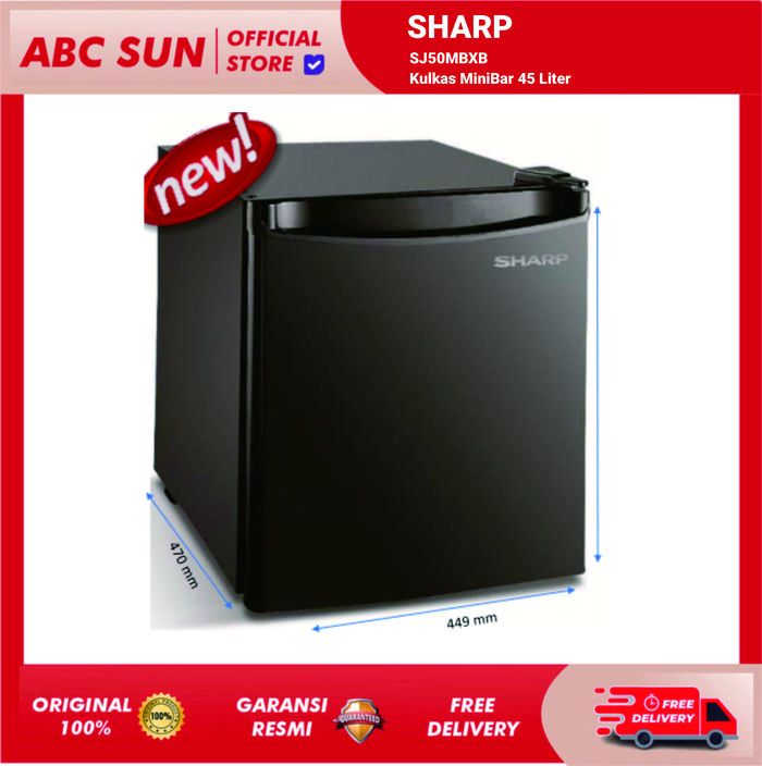 Promo SHARP SJ50MBXW Kulkas Mini Bar 45 Liter Cicil 0% 3x - Kota ...