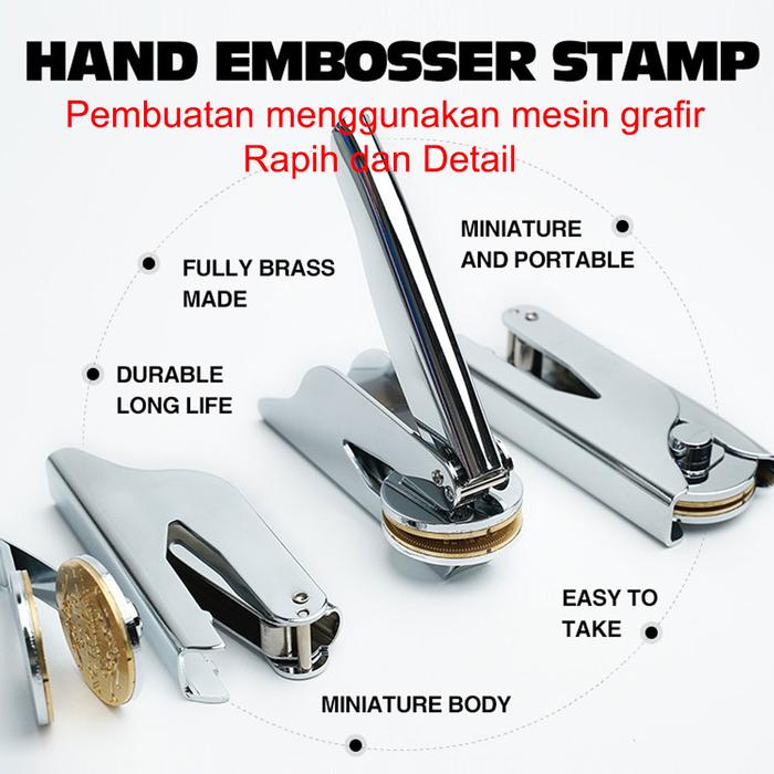 Jual Stempel Emboss Plat Kuningan Pembuatan Dengan Mesin Grafir - Kota ...