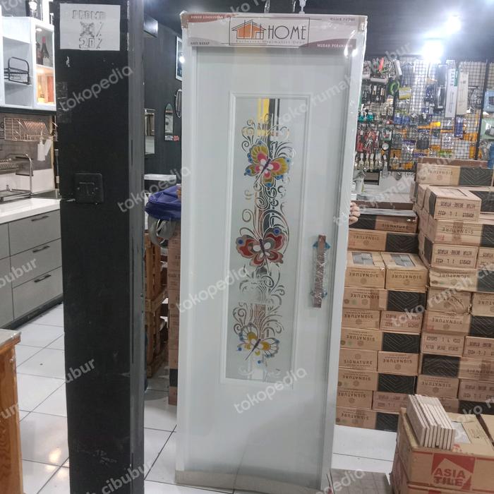 Jual PINTU PVC 3/4KACA +CERMIN 70X200 PUTIH KIRI / KANAN HOME - Kab ...