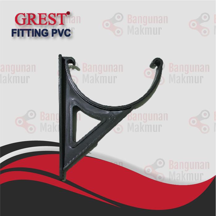 Jual Gantungan Talang 6 Inch Oval PVC setengah lingkaran - GREST - Kota ...