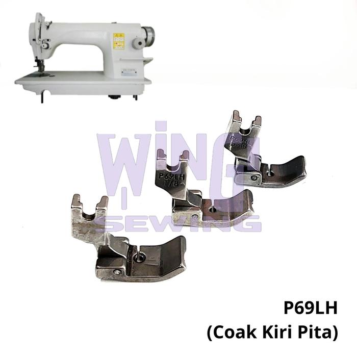 Jual P69LH 1/4 6mm Sepatu Coak Kiri Pita Paiping Mesin Jahit Industri - Jakarta Barat - Wing ...