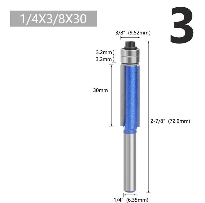 Jual Mata Router Profil Flush Trim HPL PVC Double Bearings Industrial ...