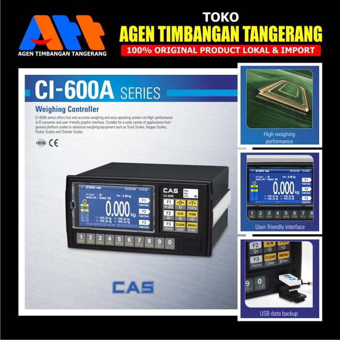 Jual Indicator Timbangan Cas CI-605A Display Timbangan control system ...