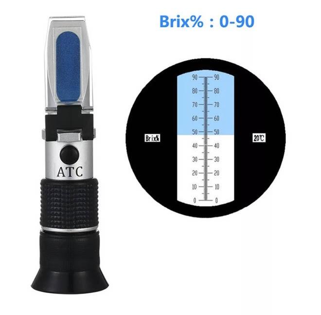 Jual Refraktometer Gula 90% Refractometer Brix 0-90 Sirup Cairan Manis ...