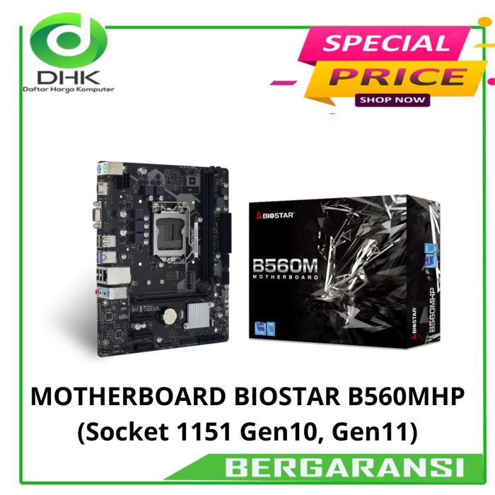 Jual Biostar Motherboard Intel B560MHP Socket LGA 1200 2 x DDR4 Micro ...