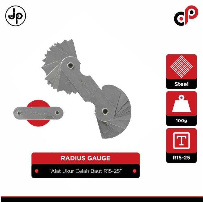 Jual Radius Gauge - Alat Ukur Celah Baut R1.5-25 - Kota Bandung ...