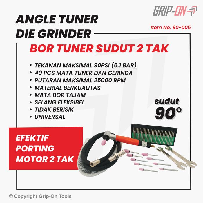 Promo GRIP-ON ANGLE TUNER DIE GRINDER BOR TUNER SUDUT /PORTING MOTOR 2 ...