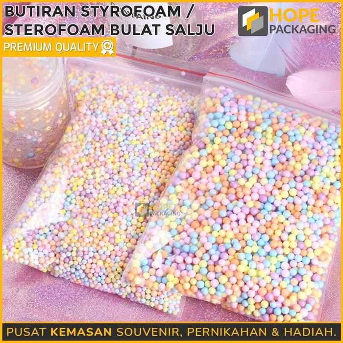Jual Butiran Styrofoam Bulat Salju/ Isian Balon/ Souvenir Gabus Warna Warni - Jakarta Barat ...