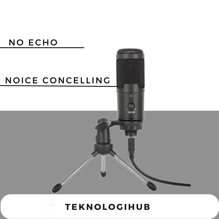 Jual Marsnaska Microphone Condenser USB DJ Live Recording with Stand BM ...