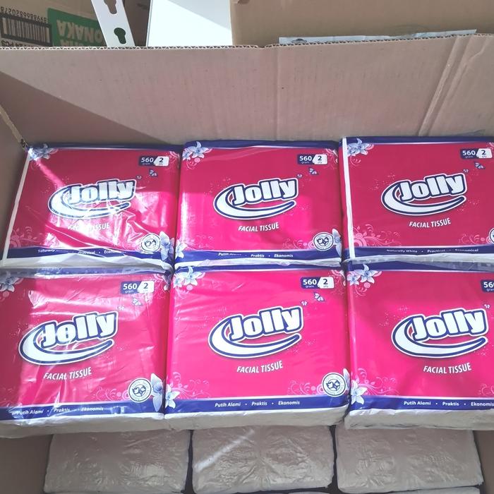 Jual Tissue Facial Jolly 560Gram /Tisu wajah serbaguna joly 560 gr 2ply ...