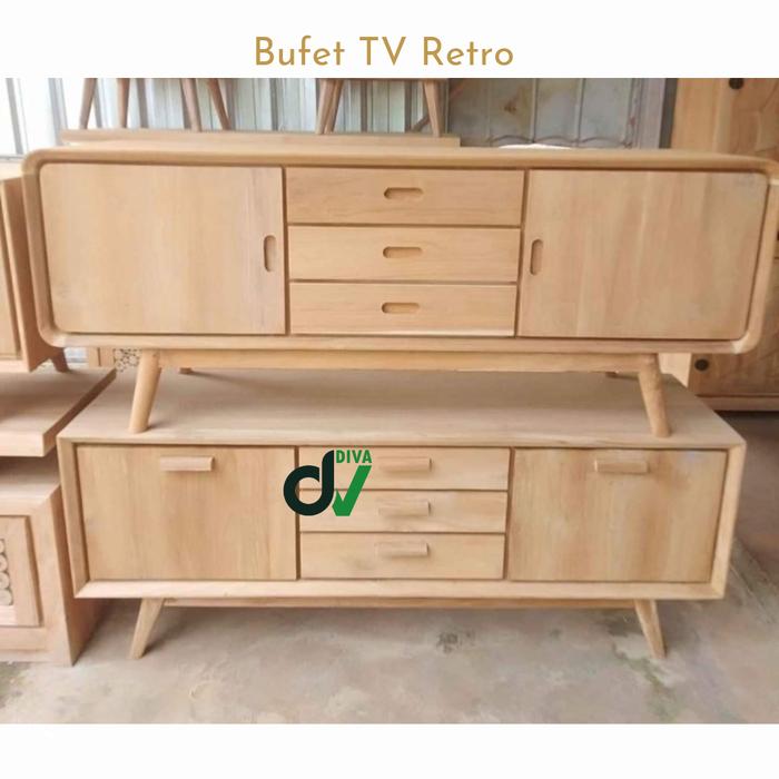 Jual Bufet retro tv jati minimalis asli jepara - Mentahan - Kab. Jepara ...