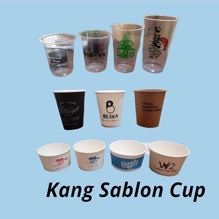 Jual Sablon Cup Plastik PP | Sablon Paper Bowl | PO Khusus Belly Jelly ...