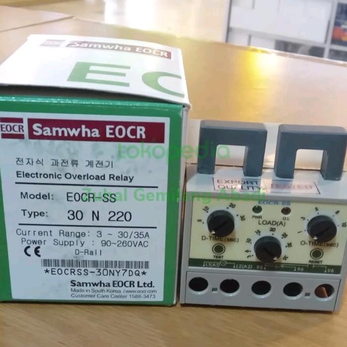 Jual EOCRSS-30S, ANALOG OVER CURRENT RELAY, SCHNEIDER / SAMWHA - Jakarta Barat - Zuhal Gemilang ...