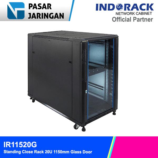 Jual INDORACK IR11520G - Standing Close Rack 20U Glass Door - Jakarta ...