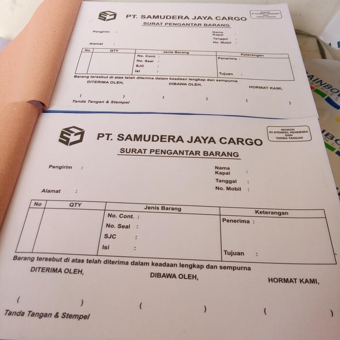 Jual Surat Jalan 3 Ply Ncr Rangkap Custom Perusahaan 1 Rim - Porporasi ...