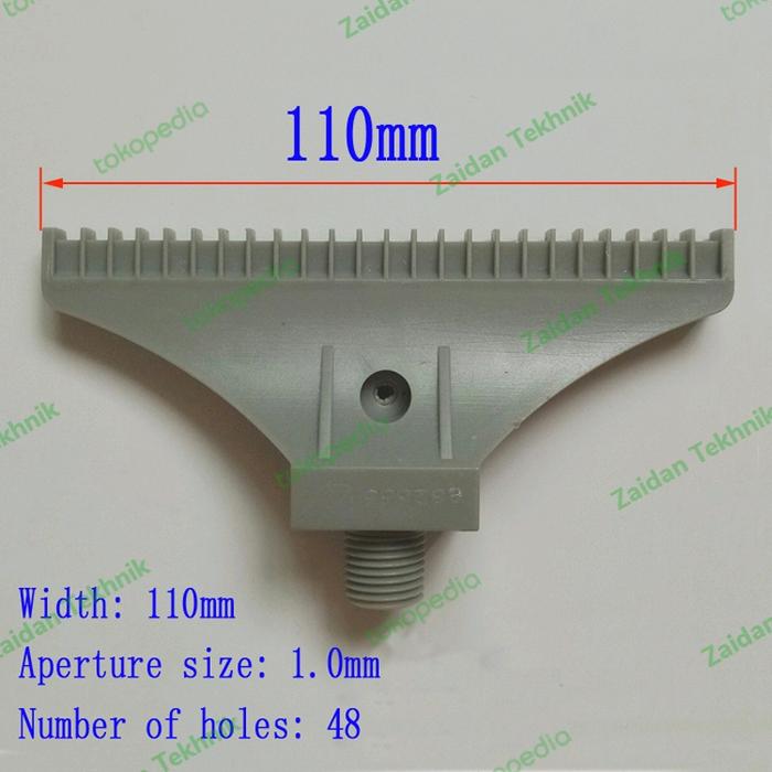 Promo Abs Multi Flat Nozzle Air Blowing Knife Wind jet Nozzle 1/4 BSPT ...