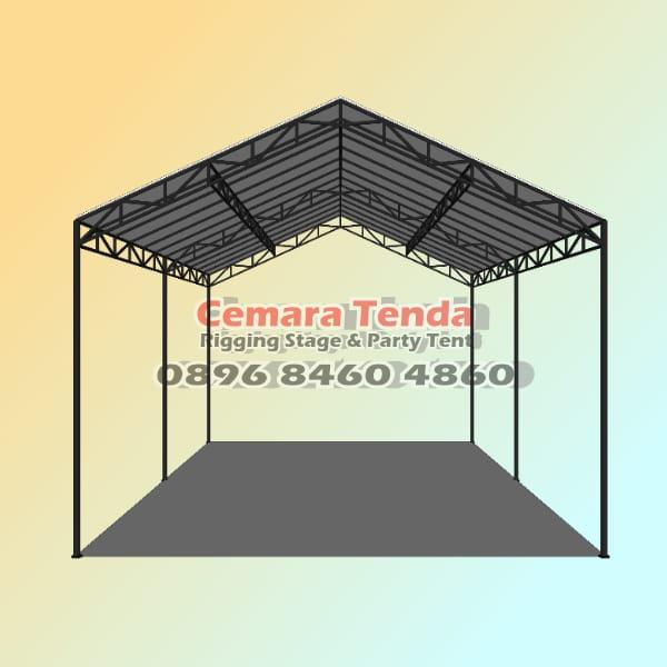 Jual Tenda pesta segitiga ukuran 4 x 6 meter + terpal - Kab. Bogor ...