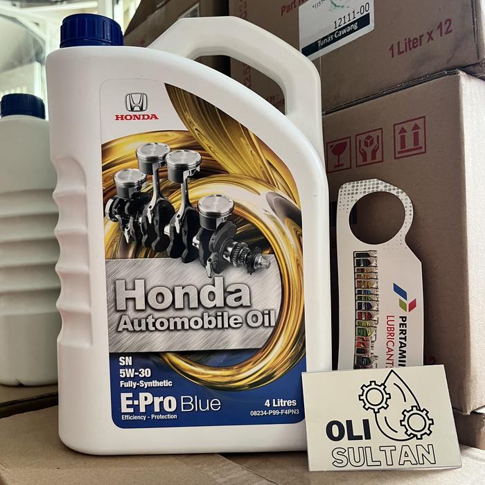 Jual HONDA E-PRO BLUE SAE 5W-30 4L Fully Synthetic | ORIGINAL OLI MOBIL ...