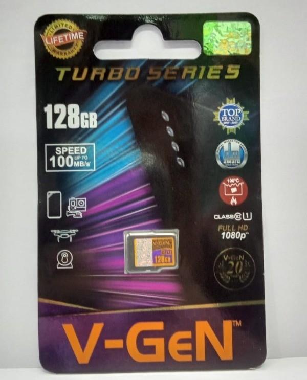 Jual V-gen Micro SD Vgen 128GB Class 10 TURBO SERIES Memory HP 128 GB ...